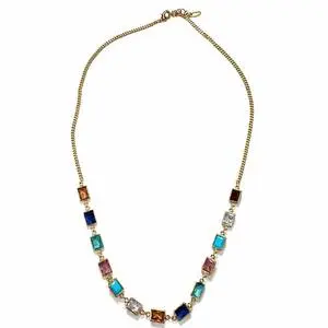 BY OZGE Prismatic Harmony Necklace - Blue/gold