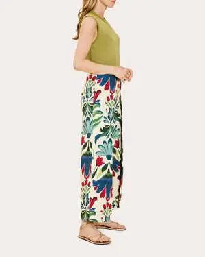 Mestiza New York Floral Buckle Wrap Pants Cotton