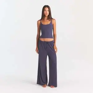 SKIMS Tank Top Pajama Set | Blue | Large | Soft Lounge - Sleet