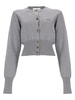 VIVIENNE WESTWOOD Cardigan "bea" Cropped - Grey