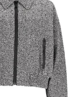 Michael Kors Giacca Bomber In Cotone Con Zip