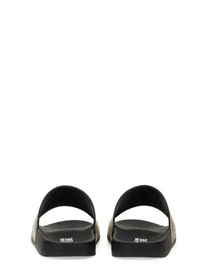 Versace Sandalo Slide Con Logo