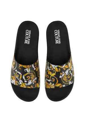 Versace Sandalo Slide Con Logo