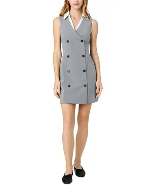 French Connection Tavi Crosshatch Sleeveless Dress