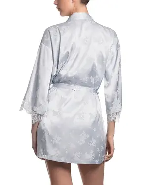 IN BLOOM BY JONQUIL Satin Jacquard Wrap Robe