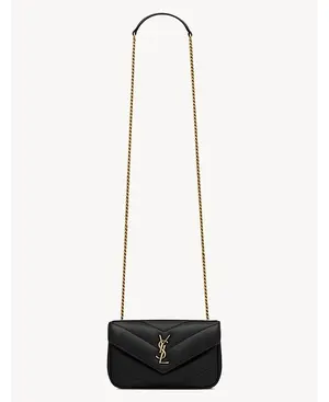 Saint Laurent Loulou Mini Shoulder Bag - Black