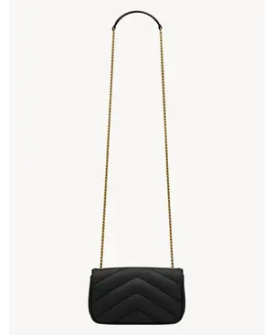 Saint Laurent Loulou Mini Shoulder Bag - Black