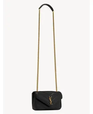 Saint Laurent Loulou Mini Shoulder Bag - Black