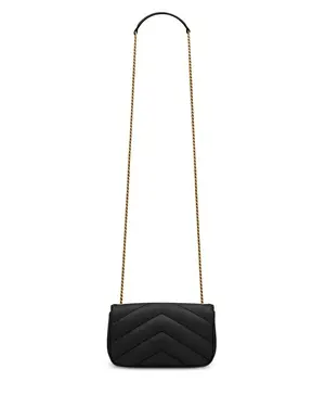 Saint Laurent Loulou Mini Shoulder Bag - Black