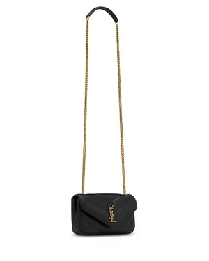 Saint Laurent Loulou Mini Shoulder Bag - Black