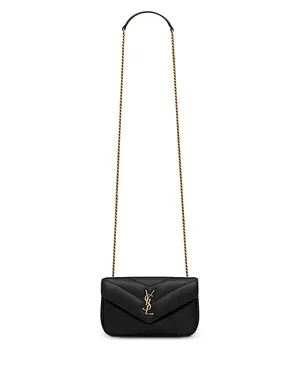 Saint Laurent Loulou Mini Shoulder Bag - Black
