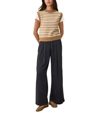 Marine Layer Allison Pleated Wide Leg Trousers