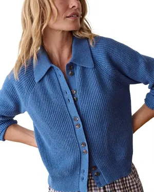 Marine Layer Parker Collared Long Sleeve Cardigan
