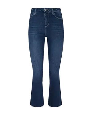 L'Agence Kendra High Rise Crop Flared Jeans