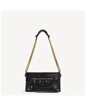 Balenciaga Le City Clutch With Chain