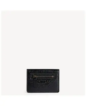 Balenciaga Le City Flap Card Holder - Black