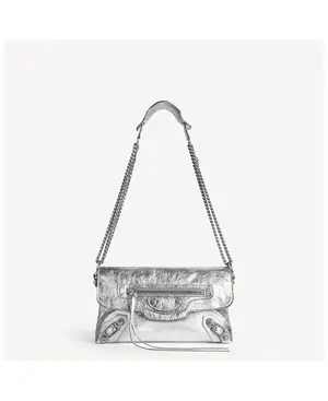 Balenciaga Le City Clutch With Chain