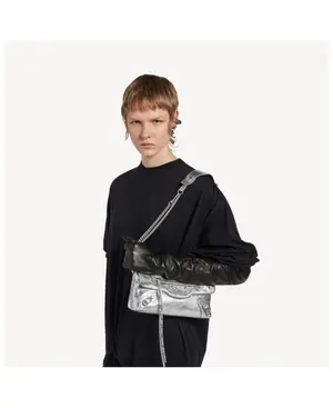 Balenciaga Le City Clutch With Chain