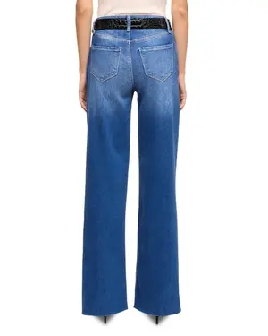 L'Agence Petites Scottie High Rise Wide Leg Jeans