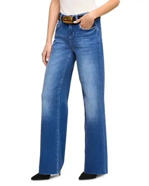 L'Agence Petites Scottie High Rise Wide Leg Jeans
