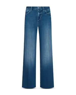 L'Agence Petites Scottie High Rise Wide Leg Jeans