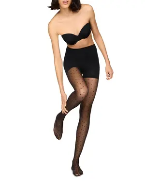 Spanx Shape Swiss Dot Shorty Sheers