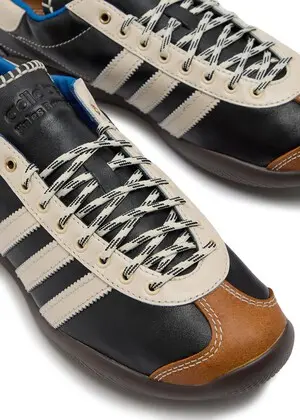 WALES BONNER Adidas X Karintha Panelled Leather Sneakers - Black