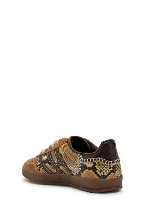 WALES BONNER Adidas X Gazelle Snake-effect Leather Sneakers