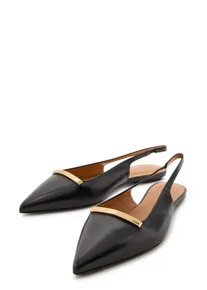 TOD'S Nagoya Leather Slingback Pumps