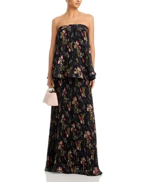 Cinq À Sept Rosaline Love Letter Floral Gown