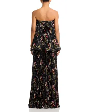 Cinq À Sept Rosaline Love Letter Floral Gown