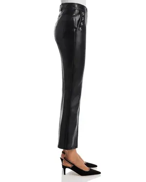 Cinq À Sept Suzette Cropped Faux Leather Pants
