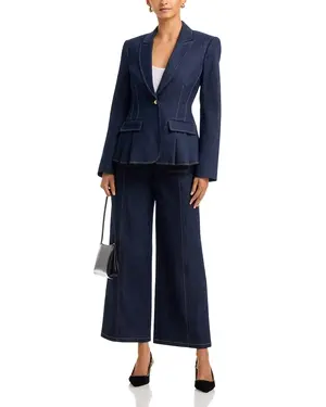 Cinq À Sept Sidoni Mid Rise Wide Leg Jeans