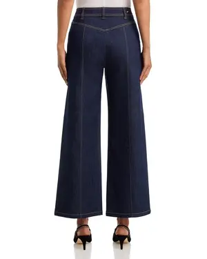 Cinq À Sept Sidoni Mid Rise Wide Leg Jeans