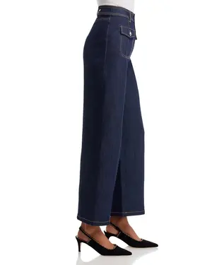 Cinq À Sept Sidoni Mid Rise Wide Leg Jeans