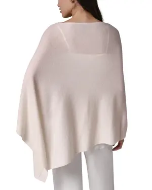 DONNA KARAN WEEKEND Wool & Cashmere Asymmetrical Poncho Sweater