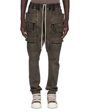 Rick Owens Creatch Regular Fit Cargo Drawstring Pants - Dust