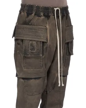 Rick Owens Creatch Regular Fit Cargo Drawstring Pants