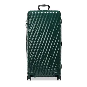 Tumi Large Trunk Checked Spinner Suitcase - Deep Pine