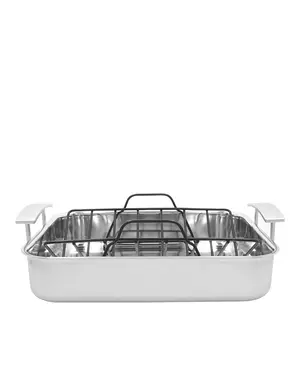 DEMEYERE Industry 5 Stainless Steel Roasting Pan, 15.75 - Silver