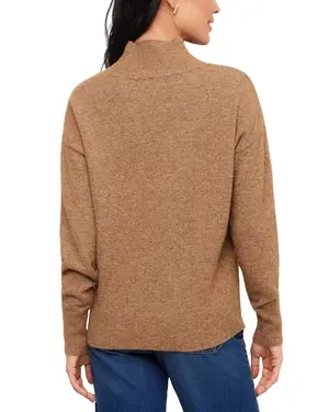 Karen Kane Shawl Collar Drop Sleeve Pullover Sweater - Camel