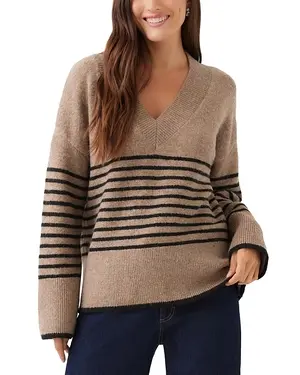 Karen Kane Printed V-neck Sweater