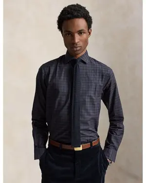 Polo Ralph Lauren Classic Fit Cotton Check Twill Shirt - Black Forest Multi