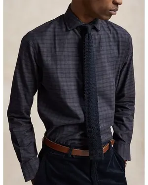 Polo Ralph Lauren Classic Fit Cotton Check Twill Shirt - Black Forest Multi