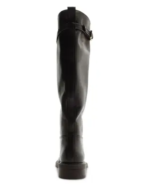 Schutz Bianca Leather Knee High Boots - Maplewood