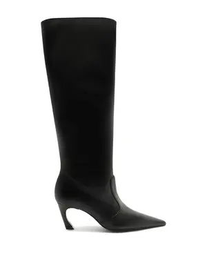 Schutz Lexi Mid Slouch Pointed Toe Boots