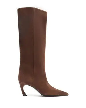 Schutz Lexi Suede Pointed Toe Boots