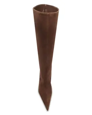 Schutz Lexi Suede Pointed Toe Boots
