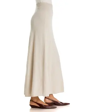 LISA YANG Dolly Cashmere Maxi Skirt - Oyster