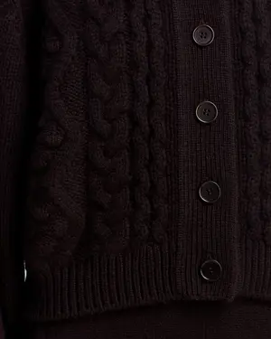 LISA YANG Winroe Cable Knit Cashmere Cardigan